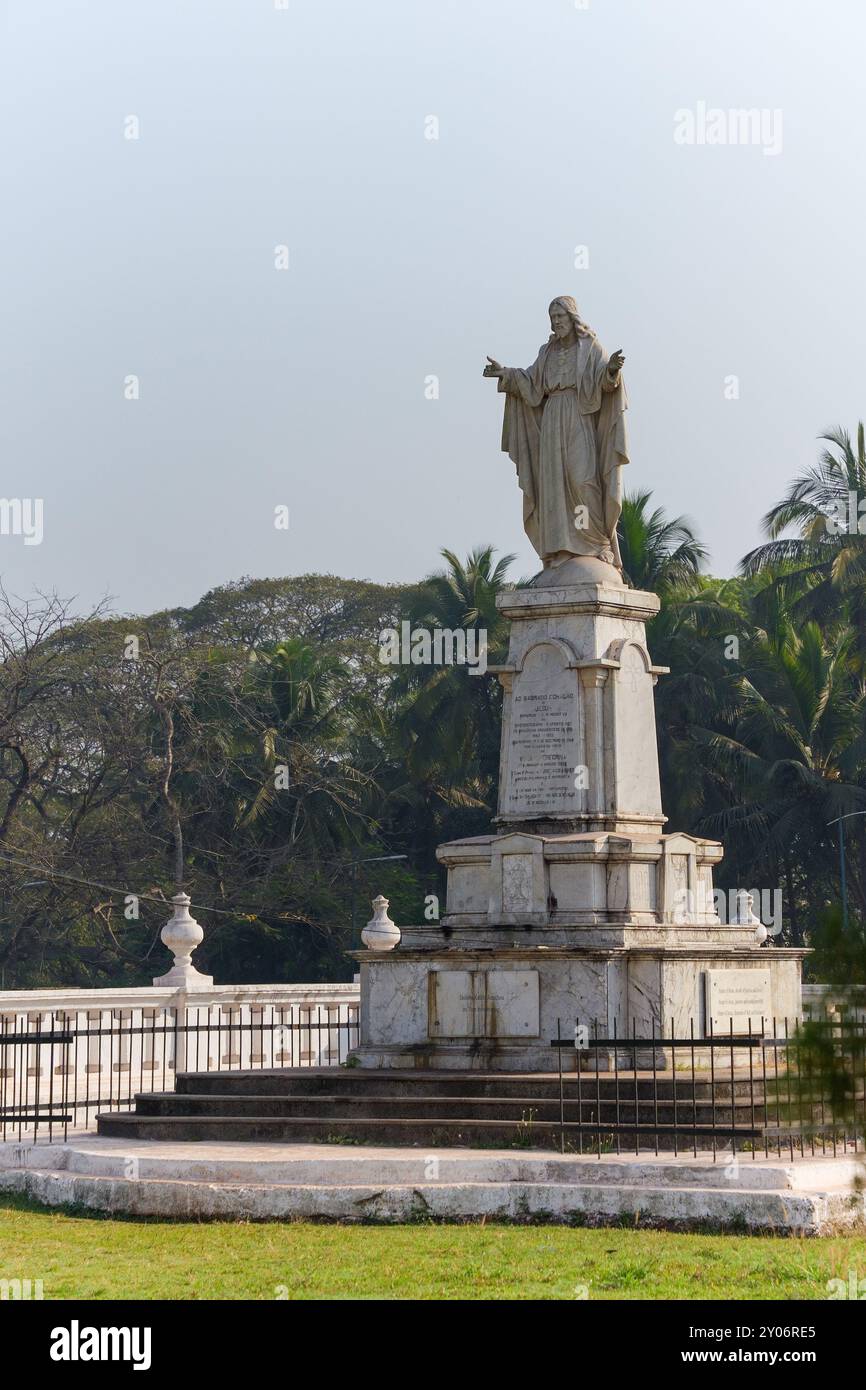 Old GOA, India - February 27, 2024: Statue of Jesus Christ made of ...