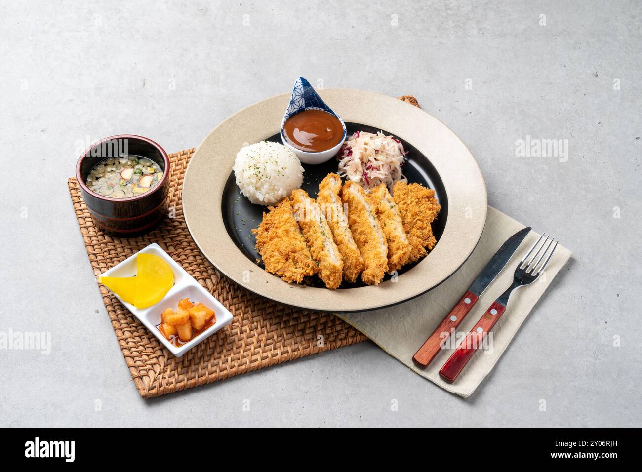 Pork, sirloin, set meal, cheese, pork cutlet, curry, cold buckwheat ...