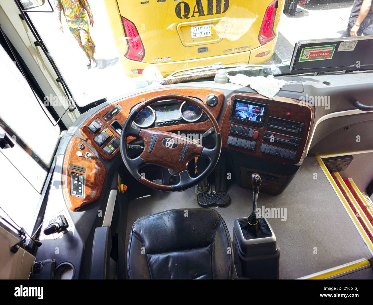 Mecca, Saudi Arabia, June 25 2024: a luxurious fleet bus of Saudi Al ...