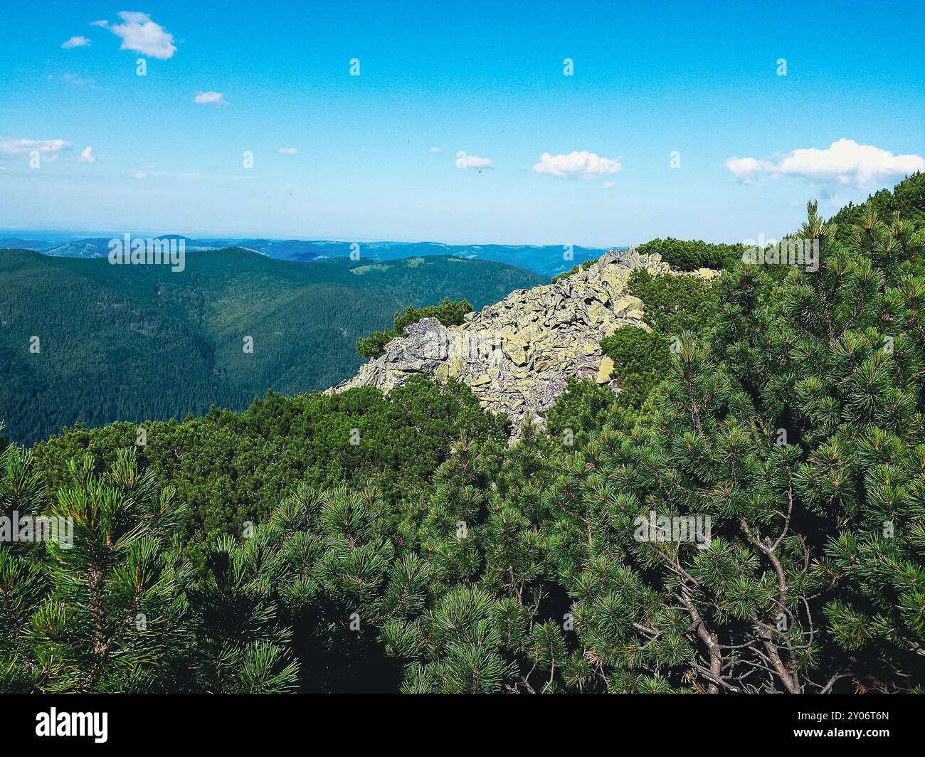 Gorgany - mountain range in Western UkrainView to Syniak mount Stock ...