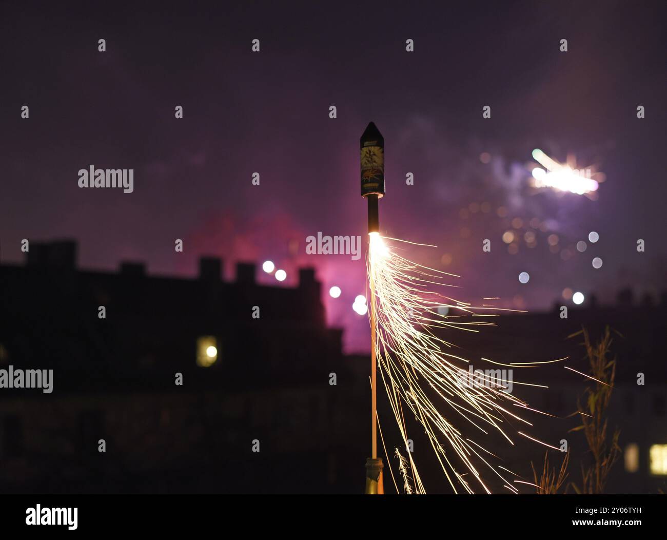 Launch fireworks hi-res stock photography and images - Alamy