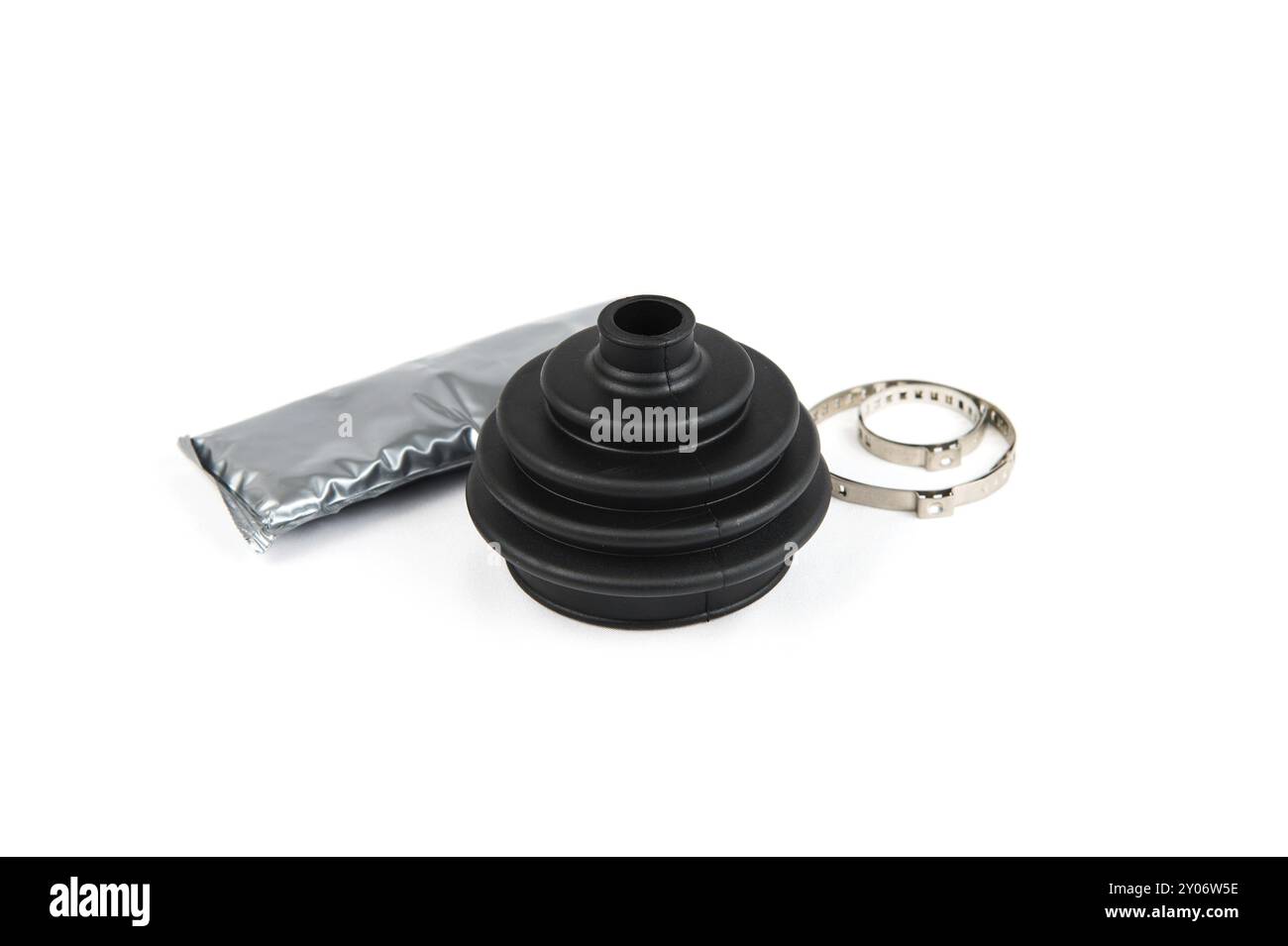 A kit consisting of anther of clamps and a grease bag for replacing ...