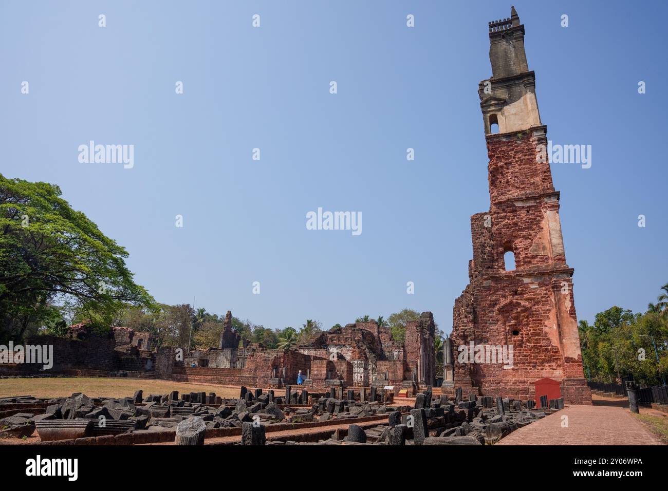 Old GOA, India - February 27, 2024: Ruins of the Church of St ...