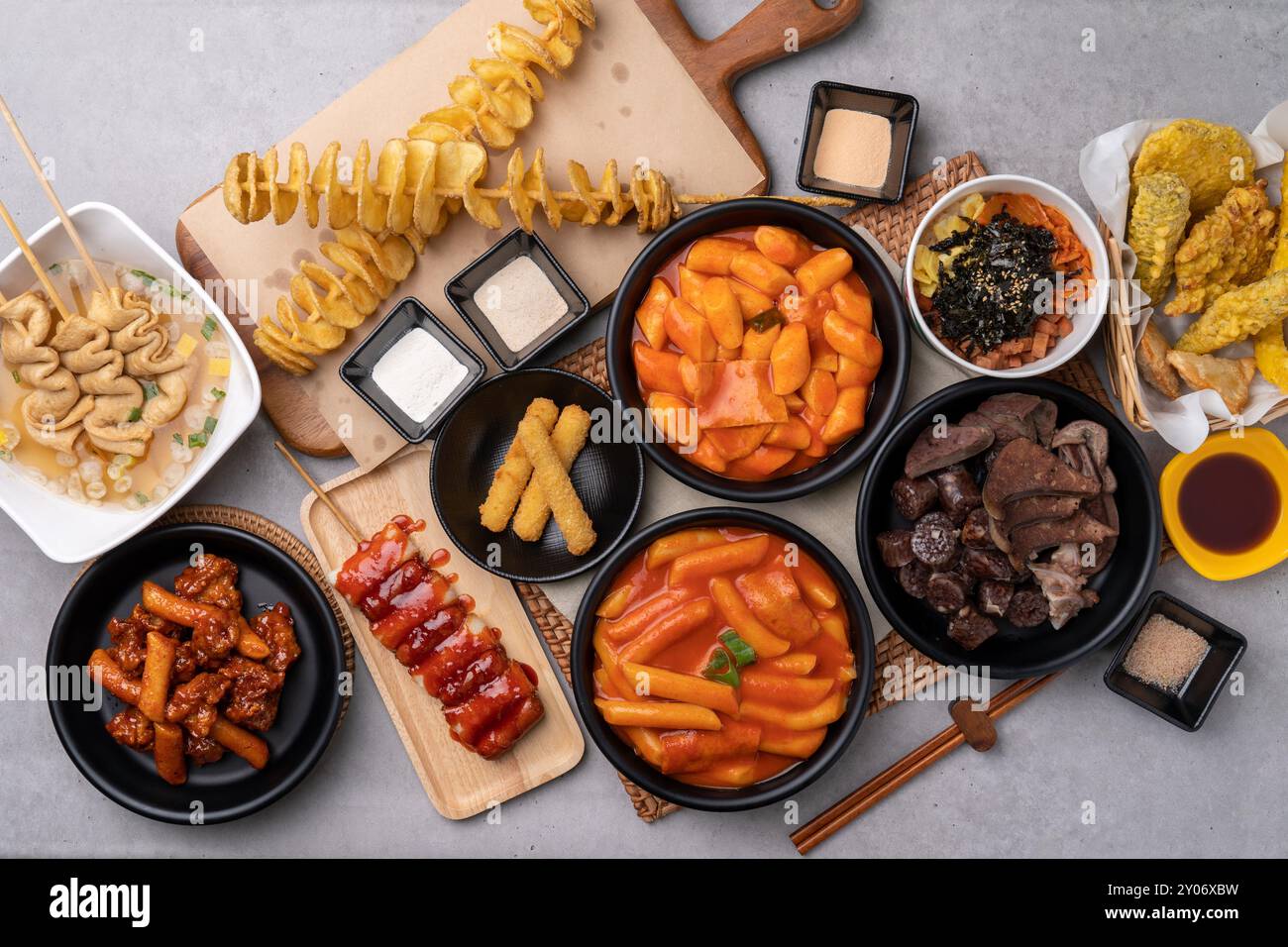 whirlwind, potato, sotteok sotteok, assorted, fried, chicken gangjeong ...