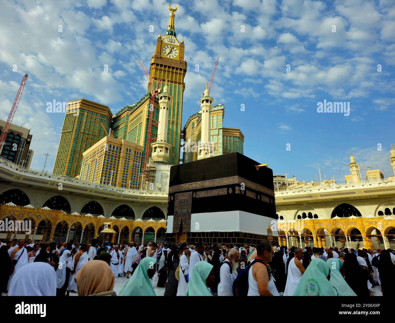 Mecca, Saudi Arabia, June 12 2024: The great mosque of Makkah with Holy ...