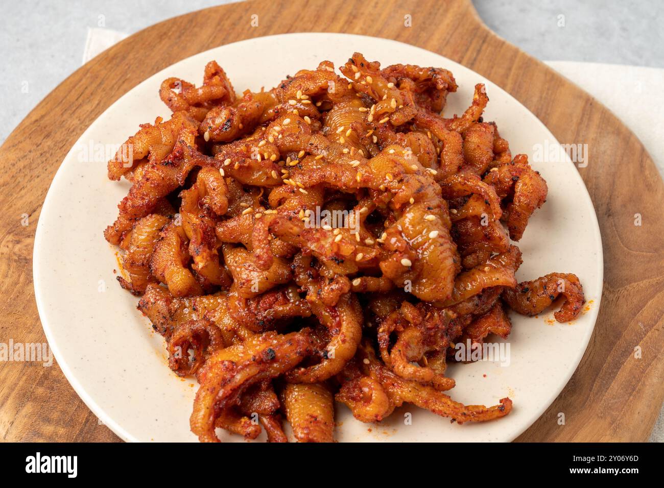 Korean food, chicken feet, boneless, spicy, soup, steamed eggs, flying ...