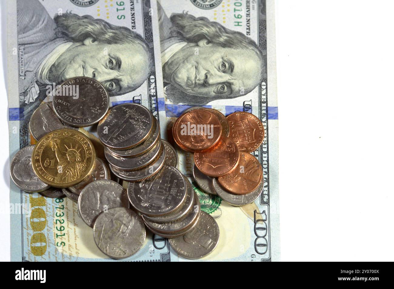 United States of America USD cash money of dollars of 100 dollars ...