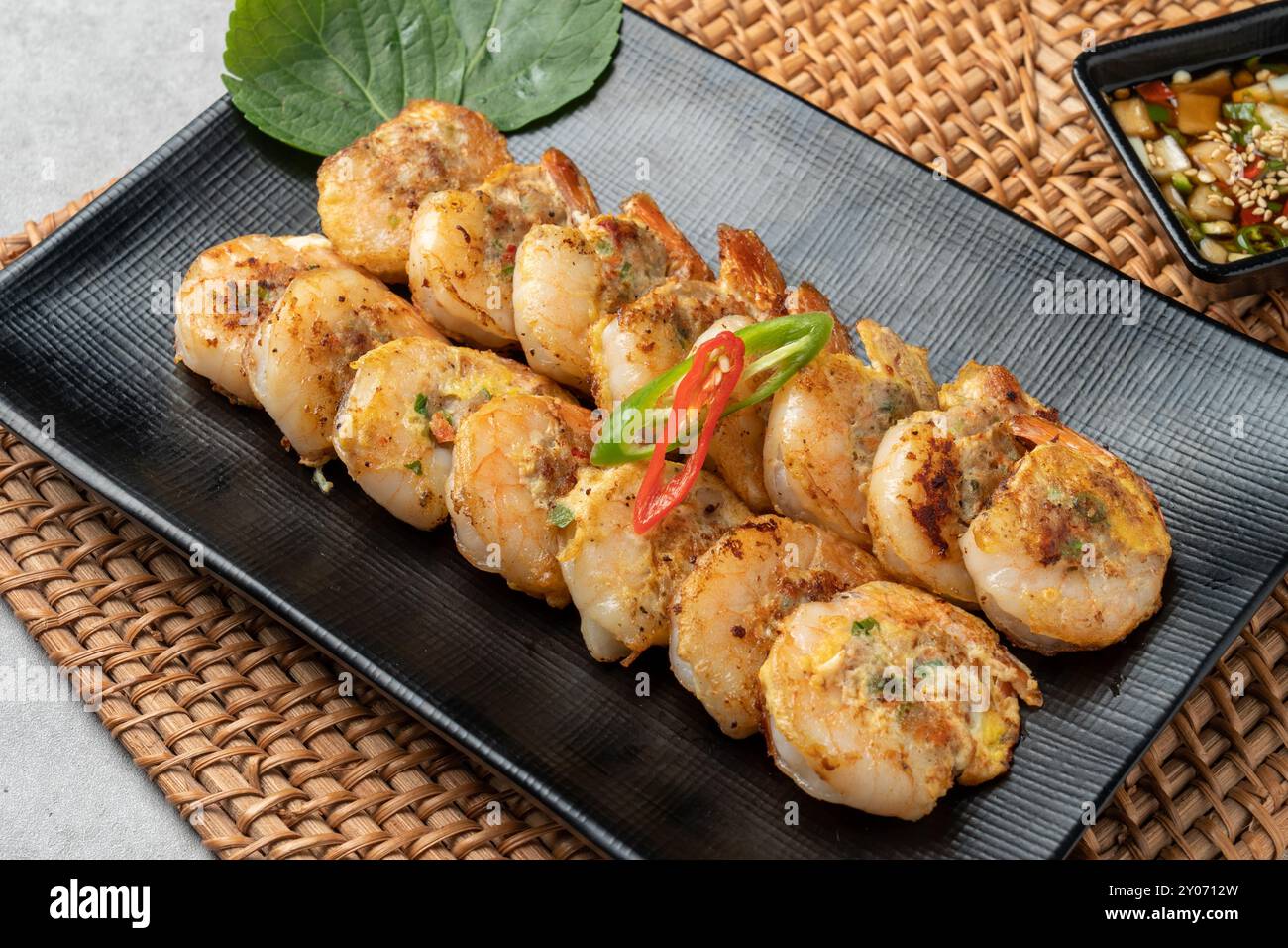 Korean food, fish, shrimp pancake, sea snail, seasoned noodles, soy ...