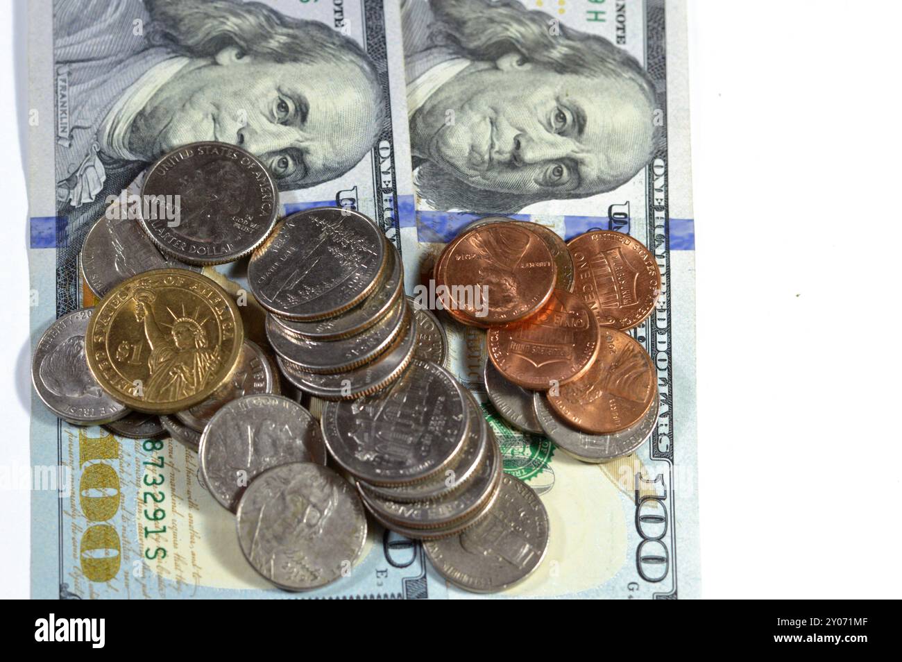 United States of America USD cash money of dollars of 100 dollars ...