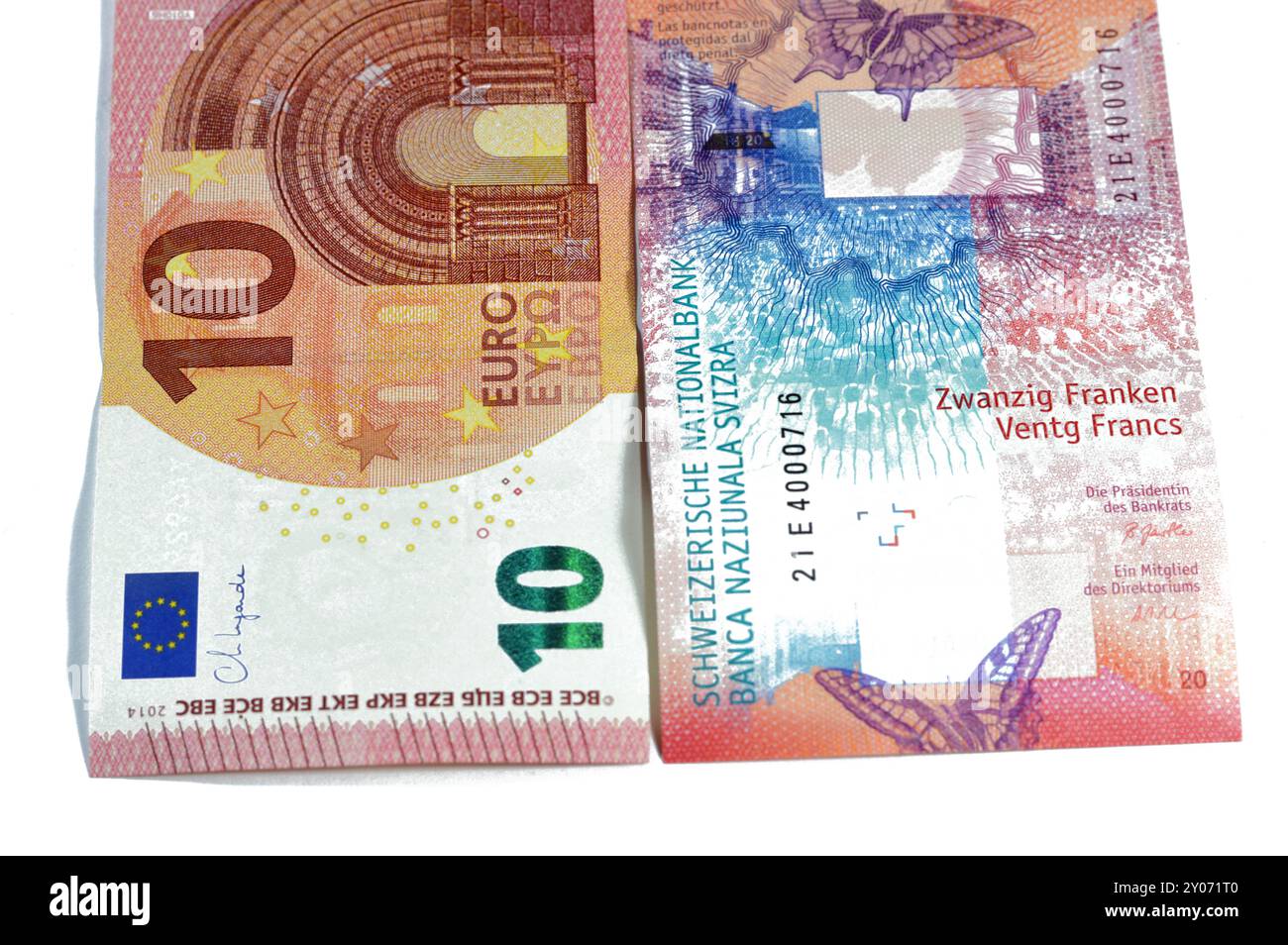 10 franken banknote hi-res stock photography and images - Alamy