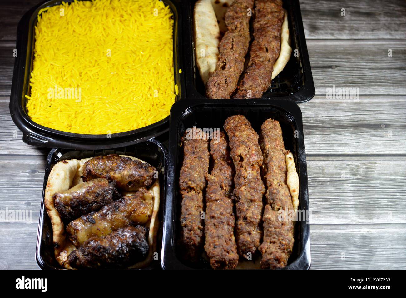 Arabic cuisine traditional food beef Kofta, kebab and tarb kofta shish ...