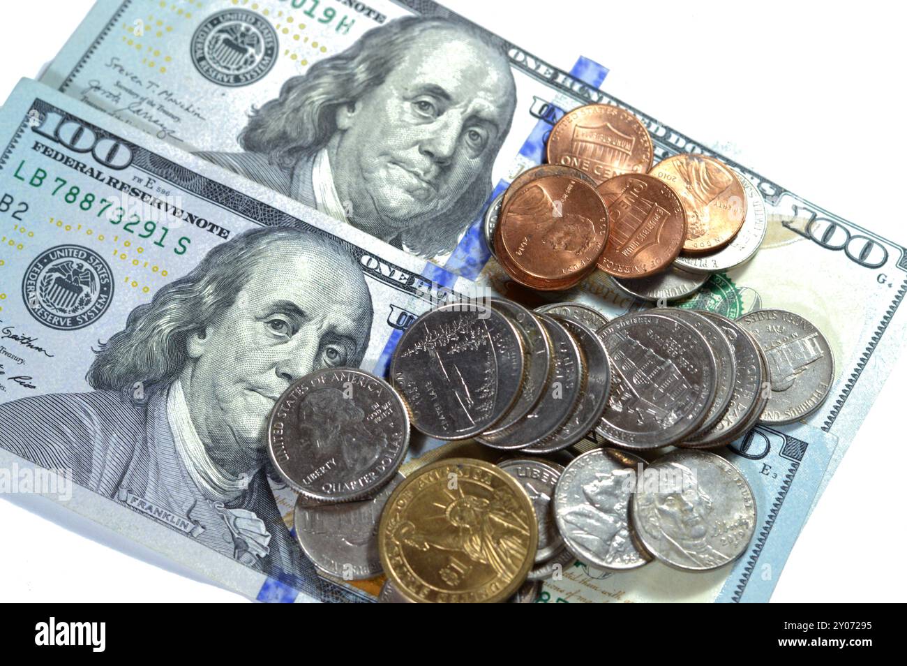 United States of America USD cash money of dollars of 100 dollars ...