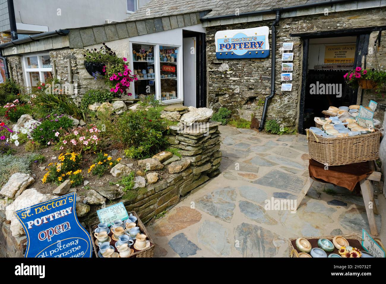 St Nectan's Pottery in the heart of Tintagel village, Cornwall, UK ...
