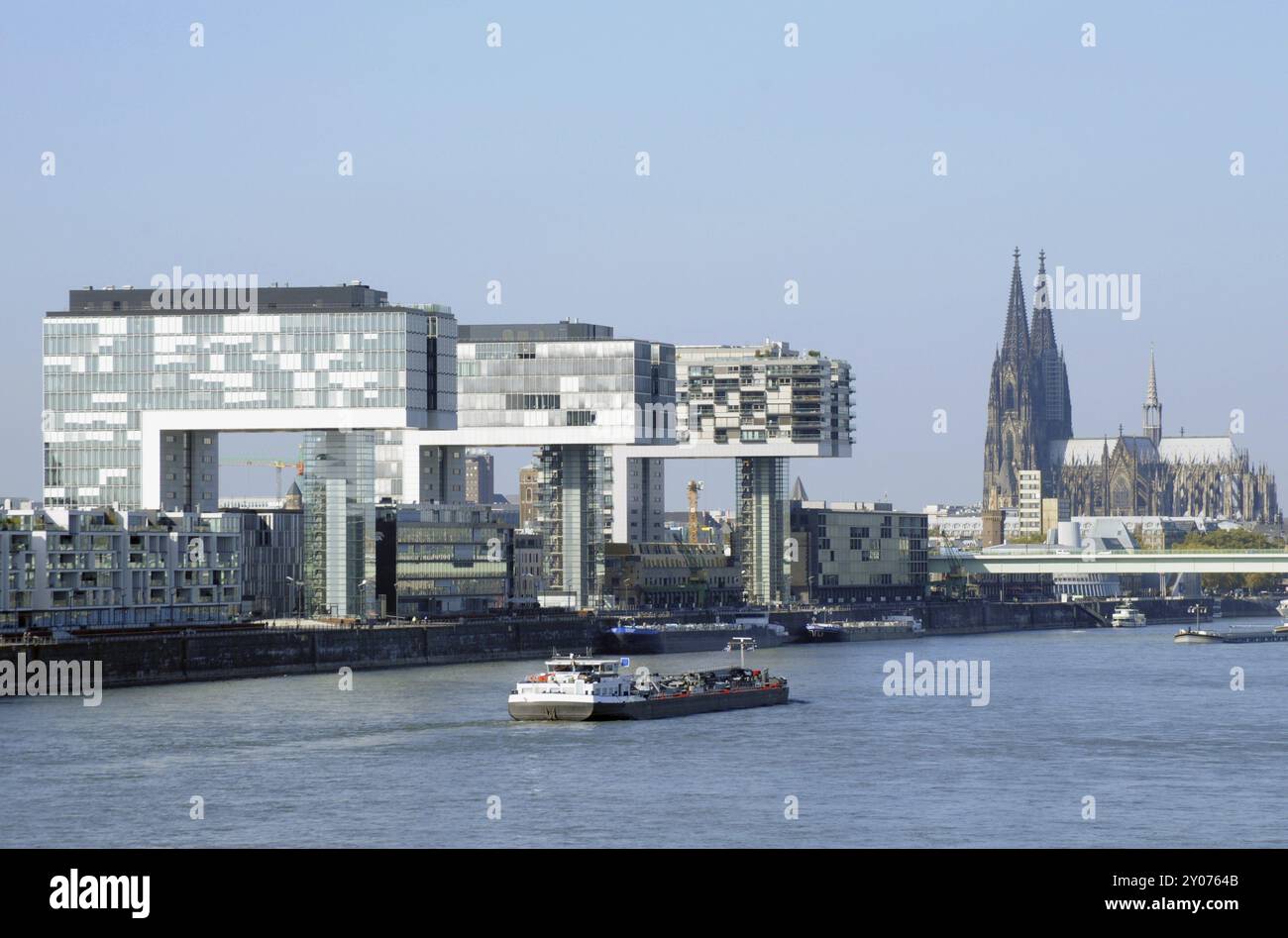 Cologne crane houses Stock Photo - Alamy