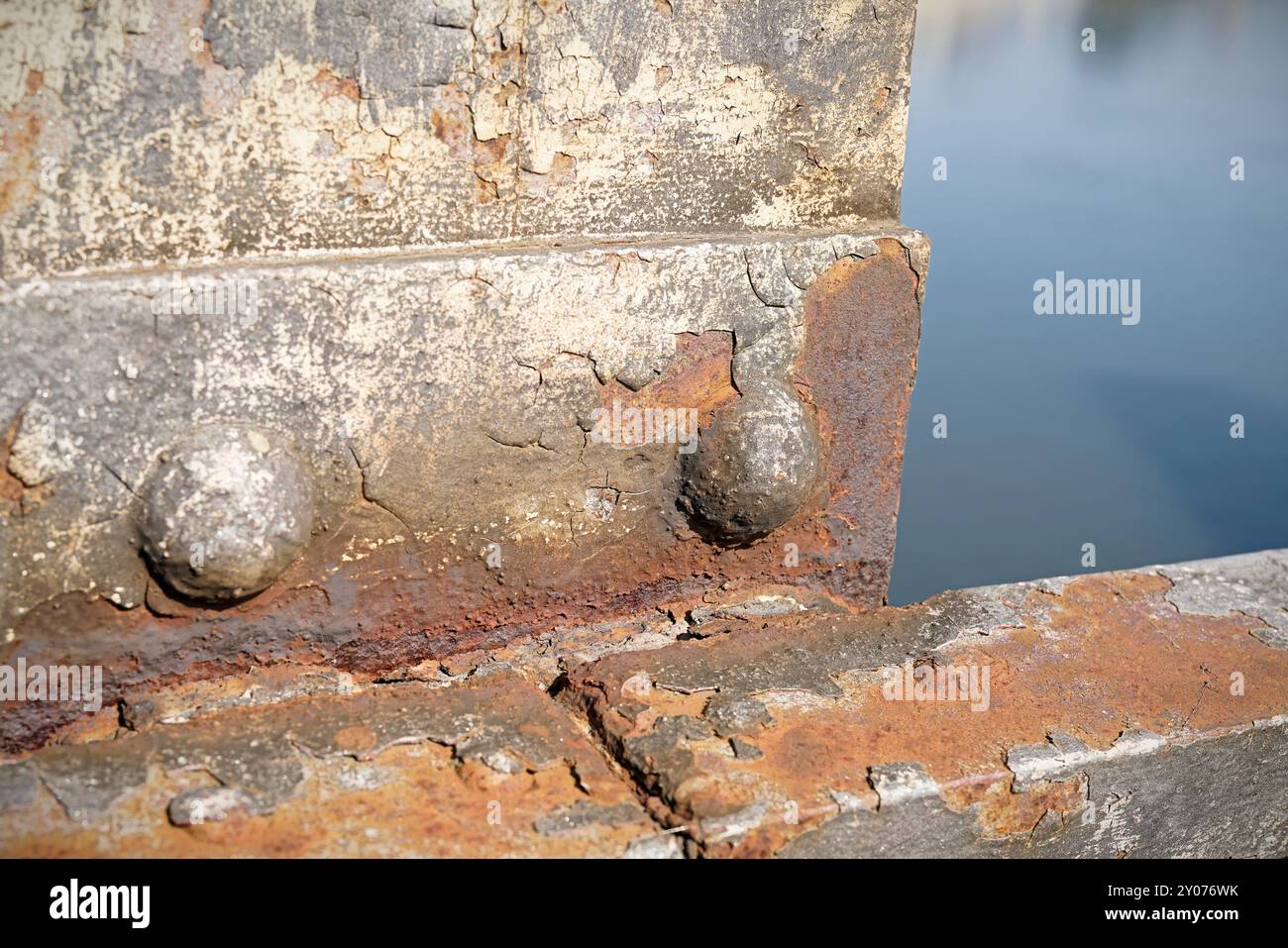 Rusty component on the old lift bridge Stock Photo - Alamy
