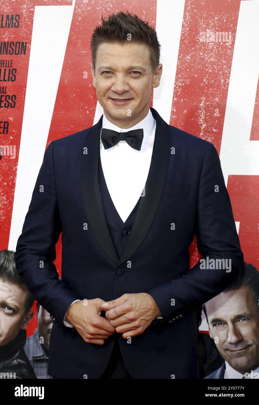 Jeremy Renner at the Los Angeles premiere of 'Tag' held at the Regency ...