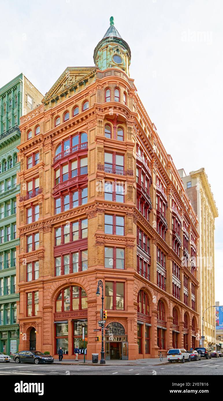 Copper-topped Bleecker Tower, 644 Broadway, built as Manhattan Savings ...