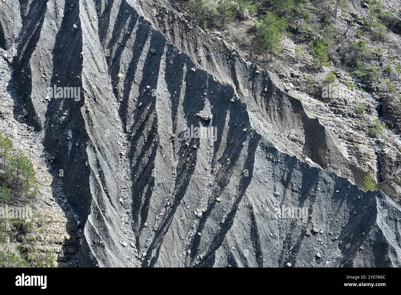 Earth Patterns or Weathered Rock Created by Rain Erosion or Eroded Rock ...