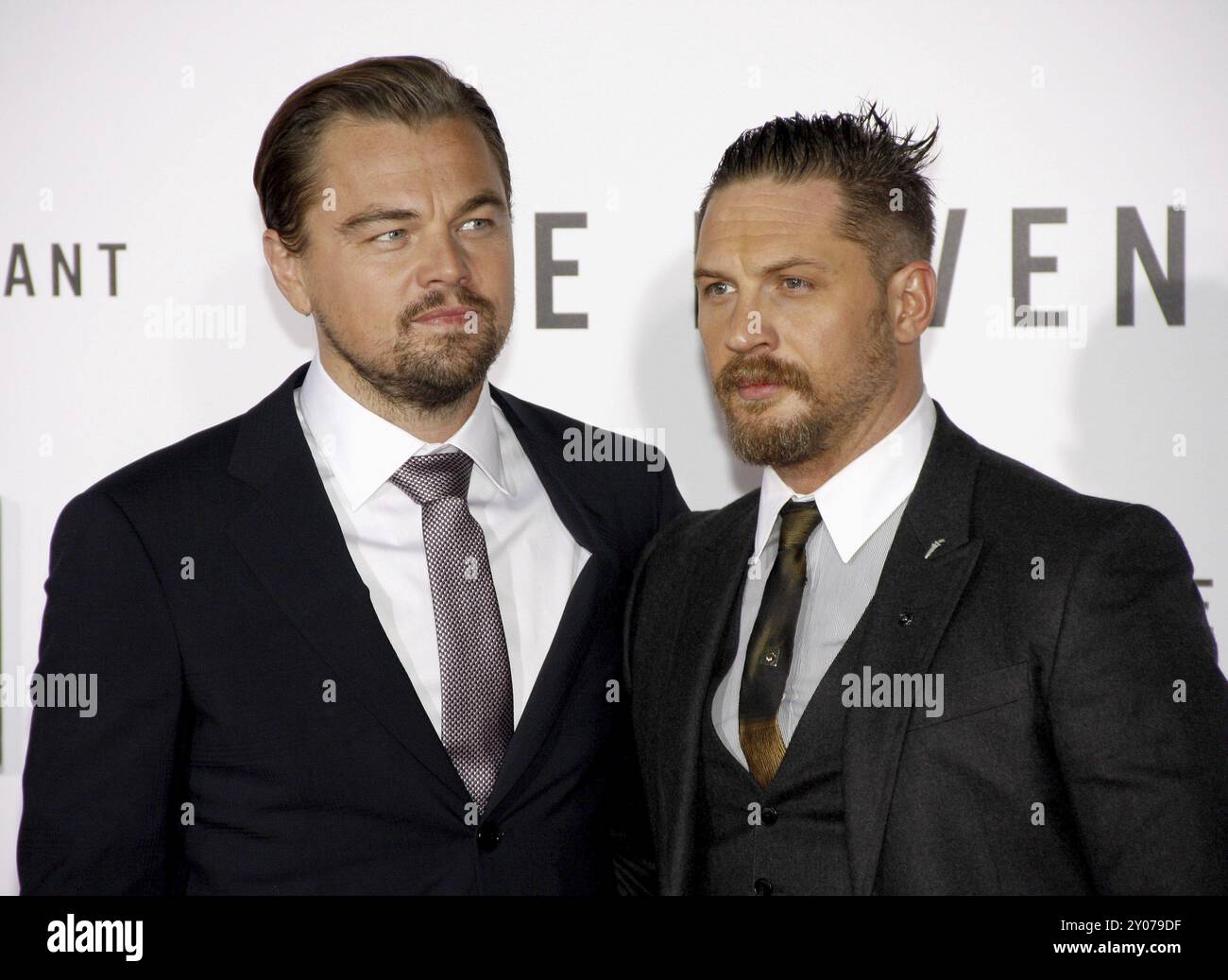 HOLLYWOOD, CA, Leonardo DiCaprio and Tom Hardy at the Los Angeles ...