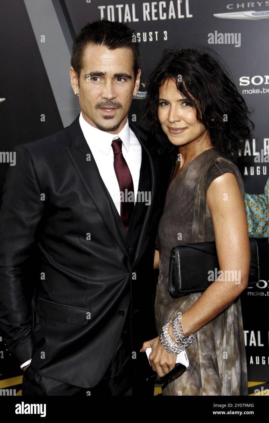 Colin Farrell and Claudine Farrell at the Los Angeles premiere of ...