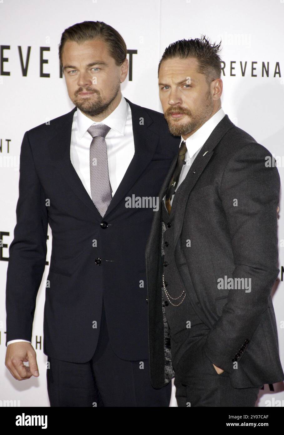 HOLLYWOOD, CA, Leonardo DiCaprio and Tom Hardy at the Los Angeles ...