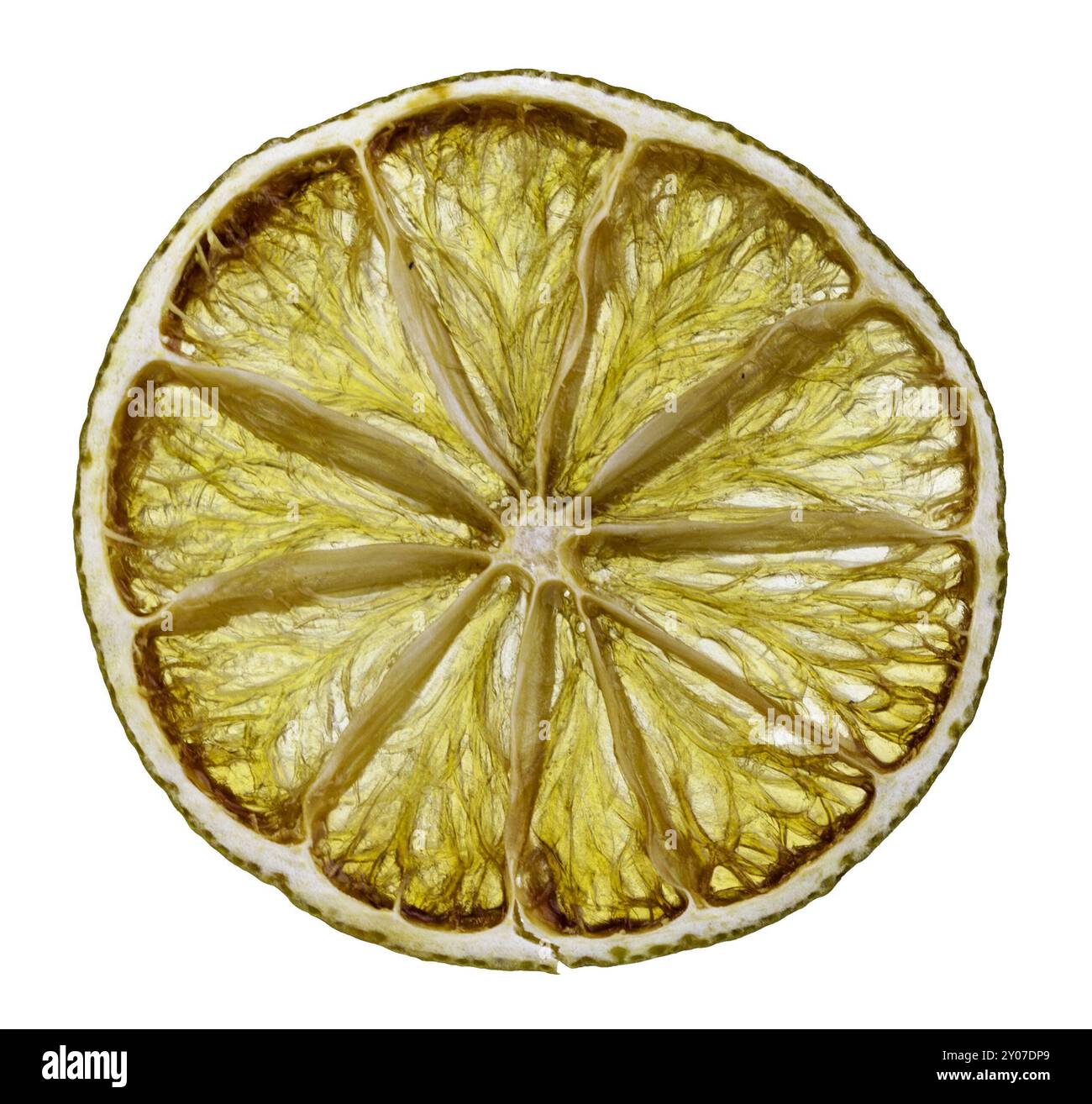 Dried lemon isolated on white background Stock Photo - Alamy
