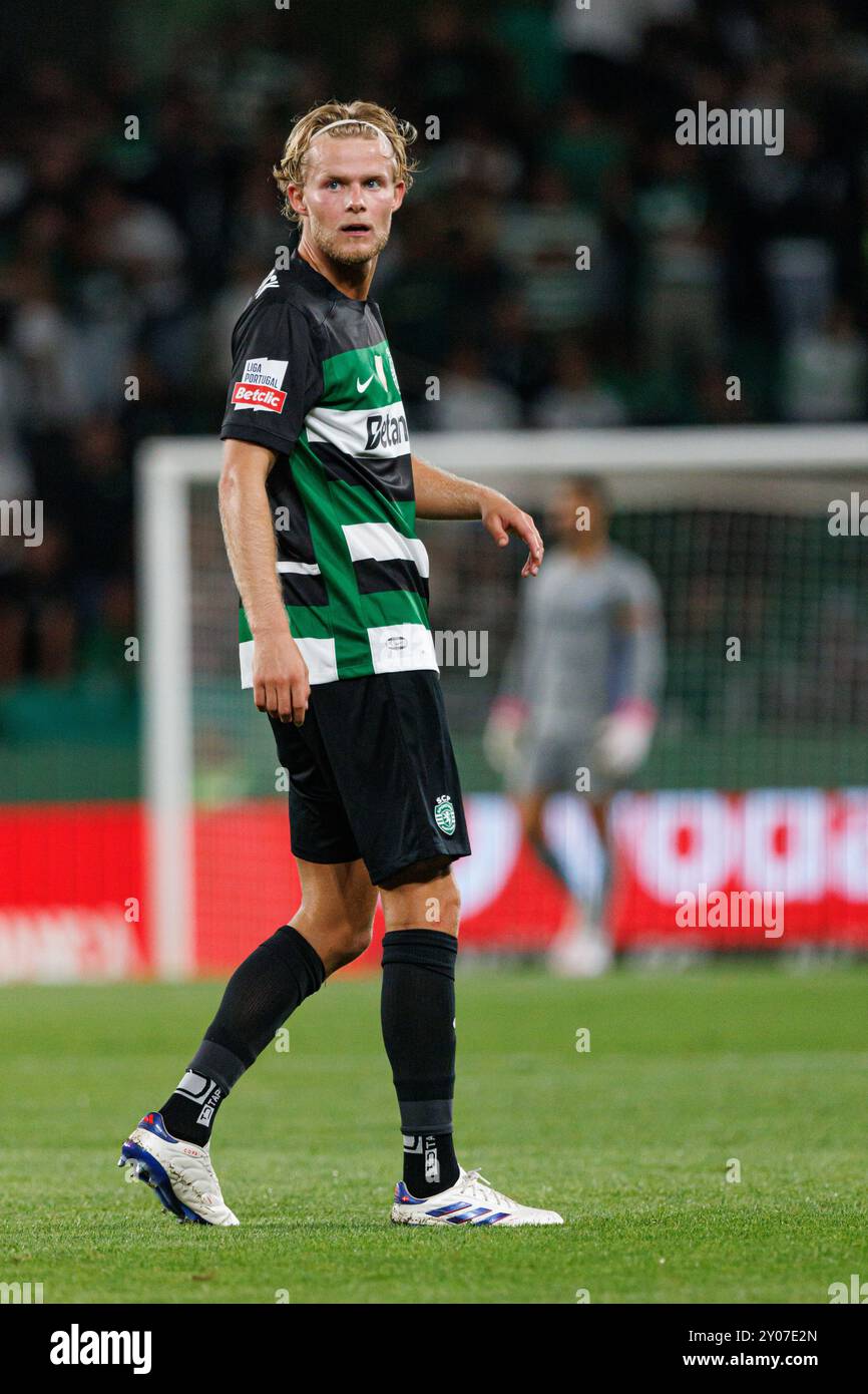 Morten Hjulmand during Liga Portugal game between teams of Sporting CP ...