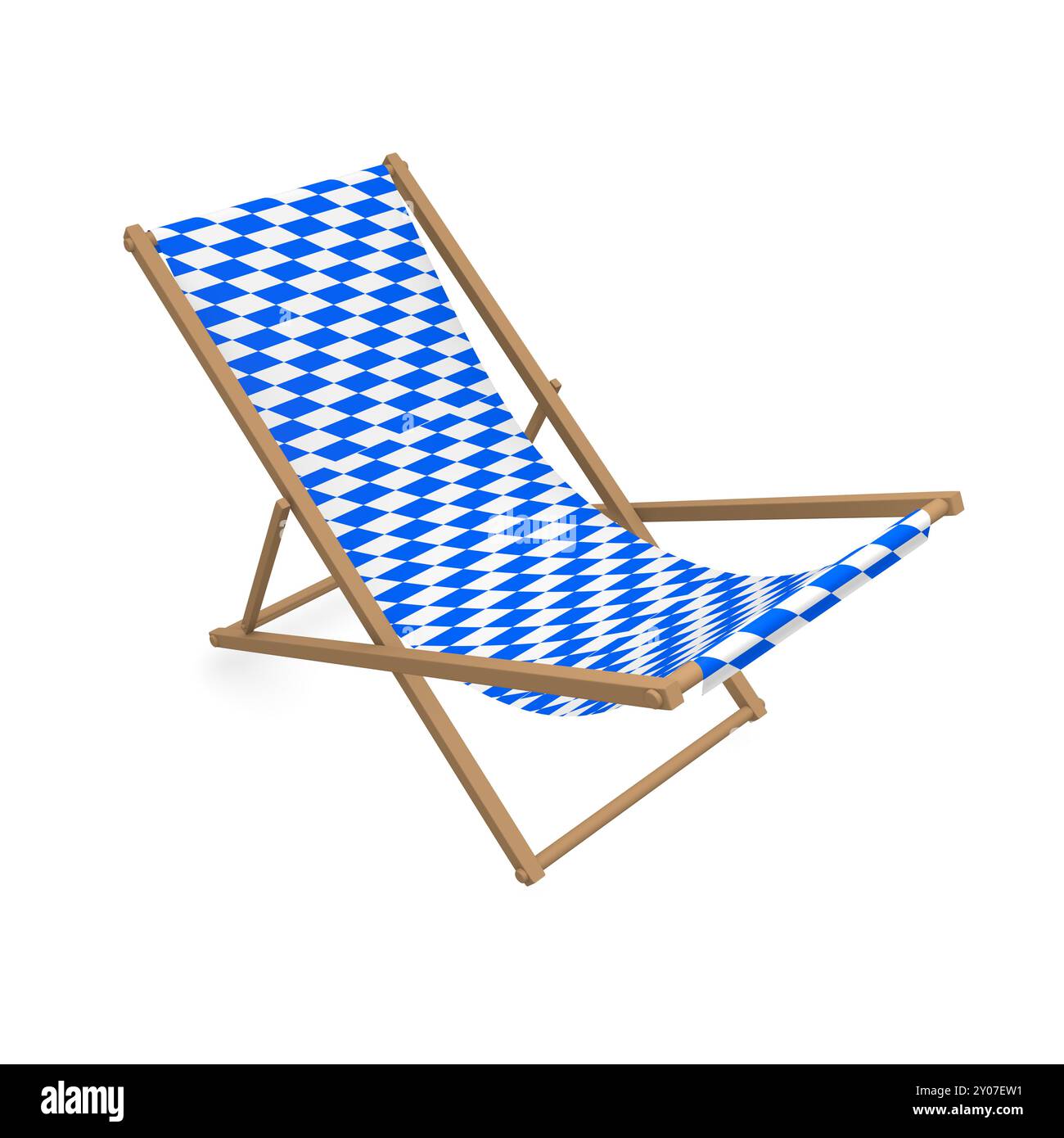 Deck chair with the flag of Bavaria, 3d rendering Stock Photo - Alamy