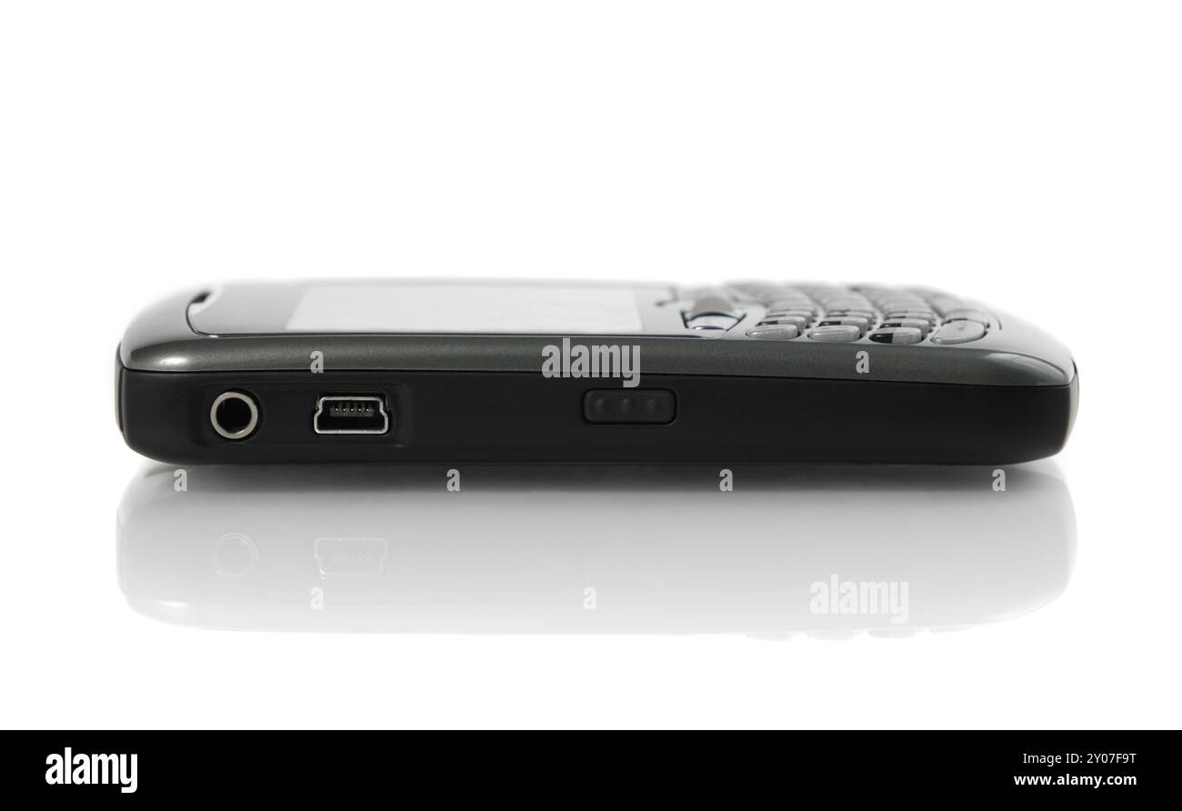 BlackBerry 8310 Curve Smartphone side view Isolated on white background ...