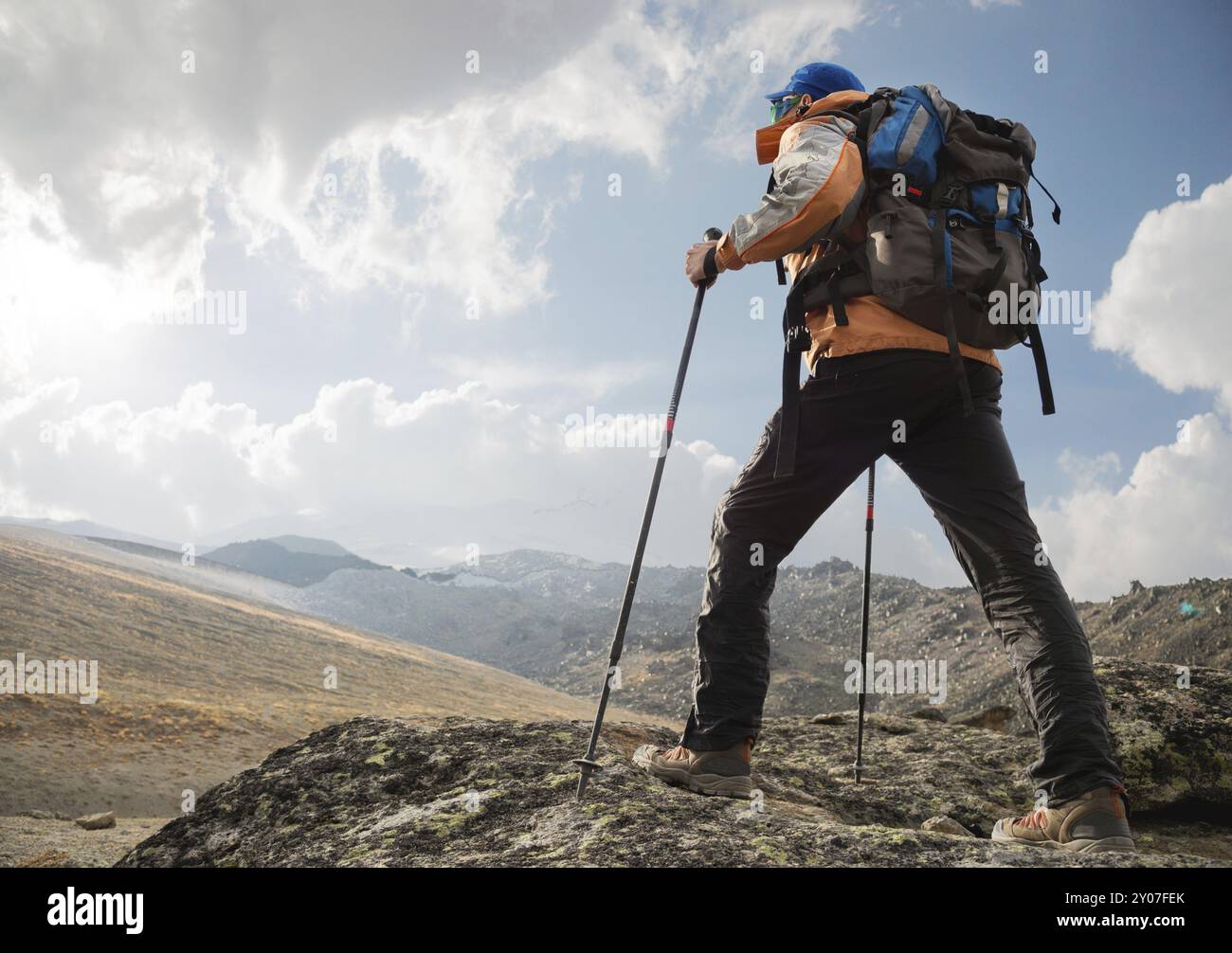 Walkers wearing backpacks hi-res stock photography and images - Alamy