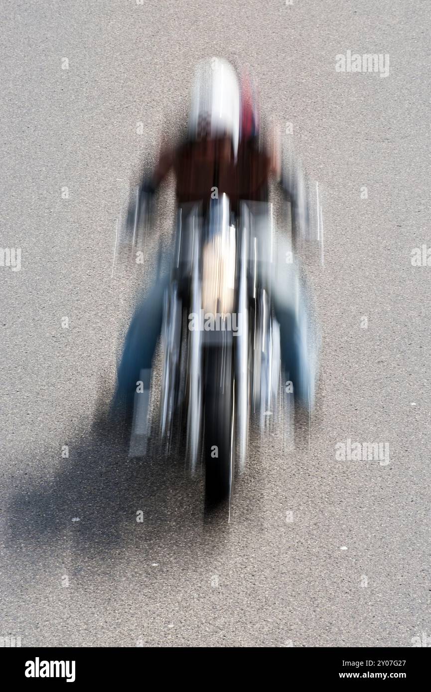 Shot from above traffic motorbikes motorcycles hi-res stock photography ...