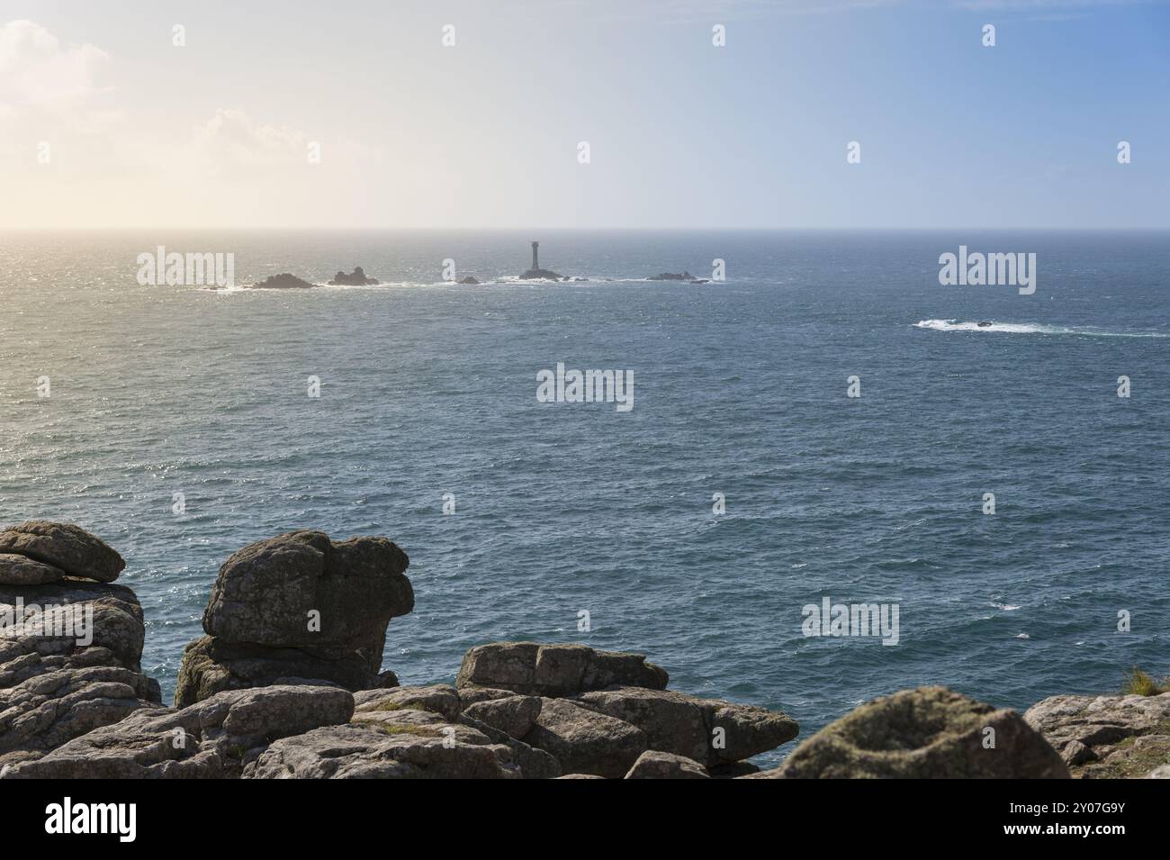 Longships light hi-res stock photography and images - Alamy