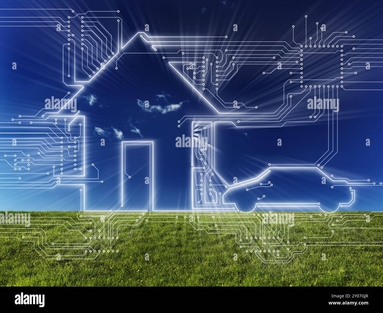 Connected home and electric car future home automation household ...