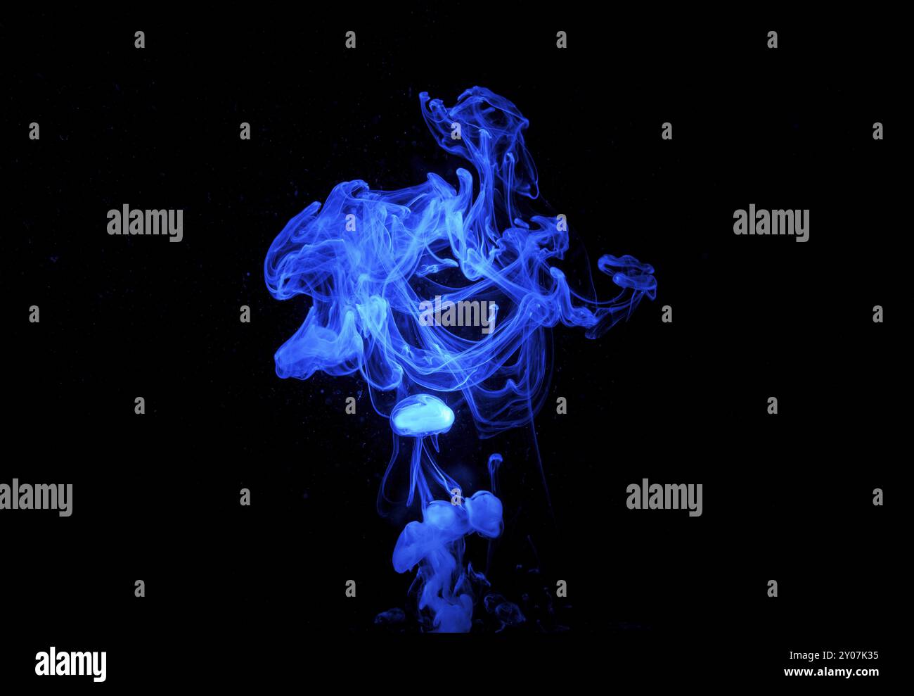 Colorful abstract cloud, water color liquid. Blue color fluid Stock ...