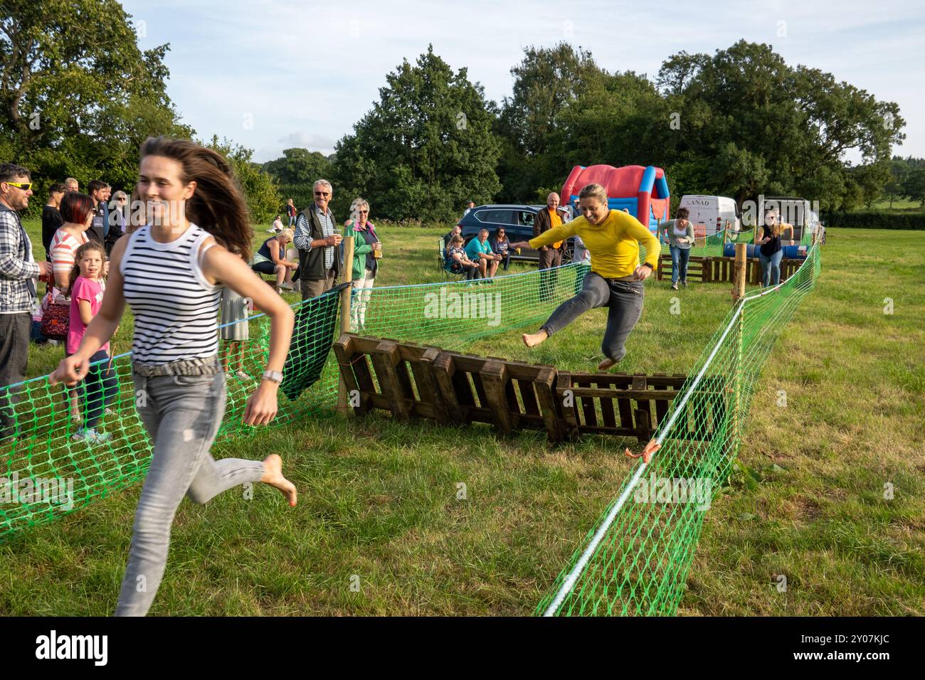 Zeal Monachorum Duck Race Stock Photo - Alamy