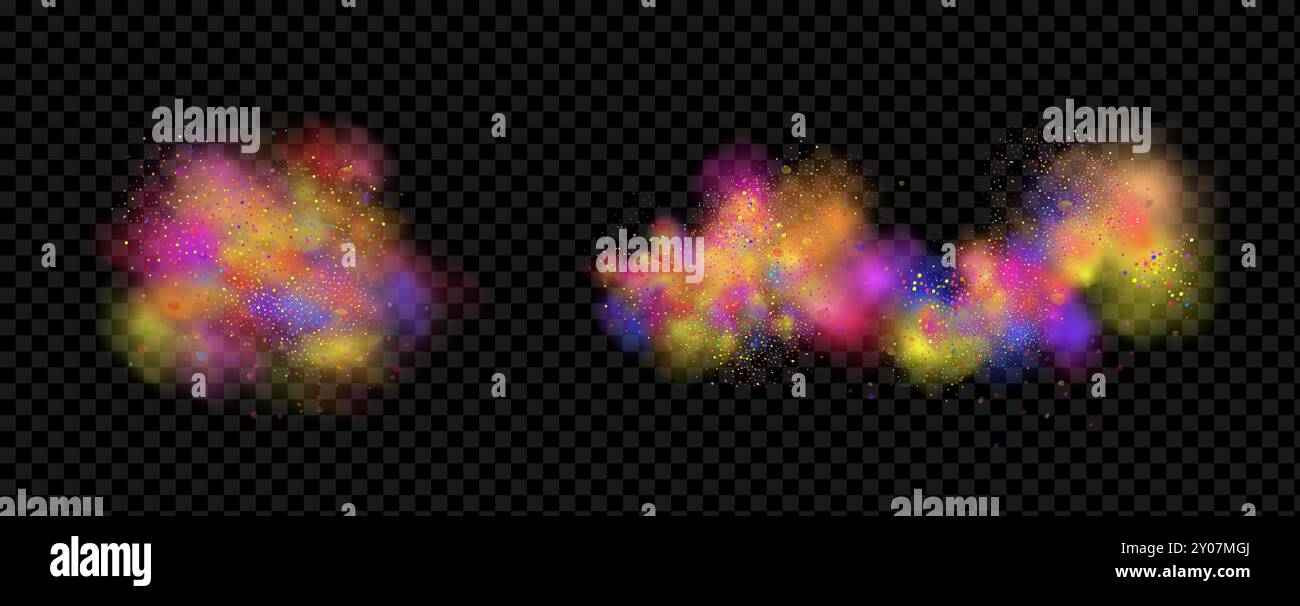 Explosions of color powder.Background of an explosion of colorful smoke ...