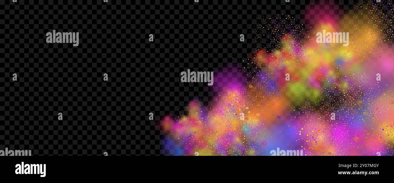 Explosions of color powder.Background of an explosion of colorful smoke ...