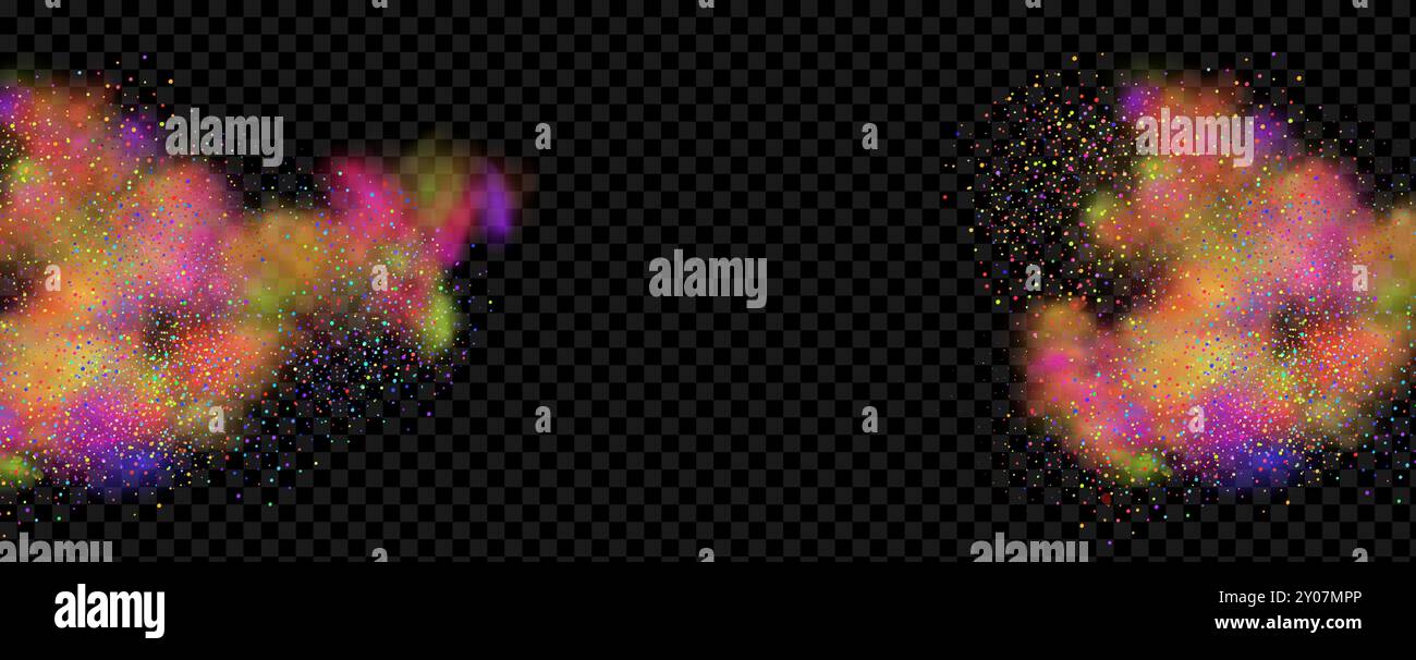 Explosions of color powder.Background of an explosion of colorful smoke ...
