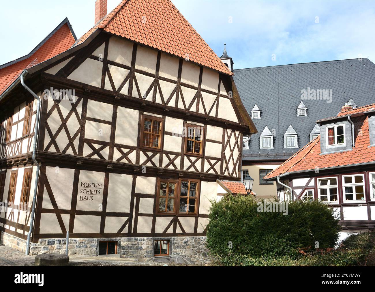 Leaning house in the old town centre of Wernigerode Stock Photo - Alamy