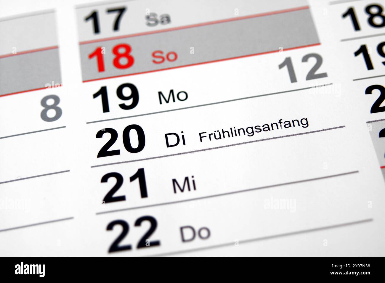 Appointment calendar beginning spring hi-res stock photography and ...