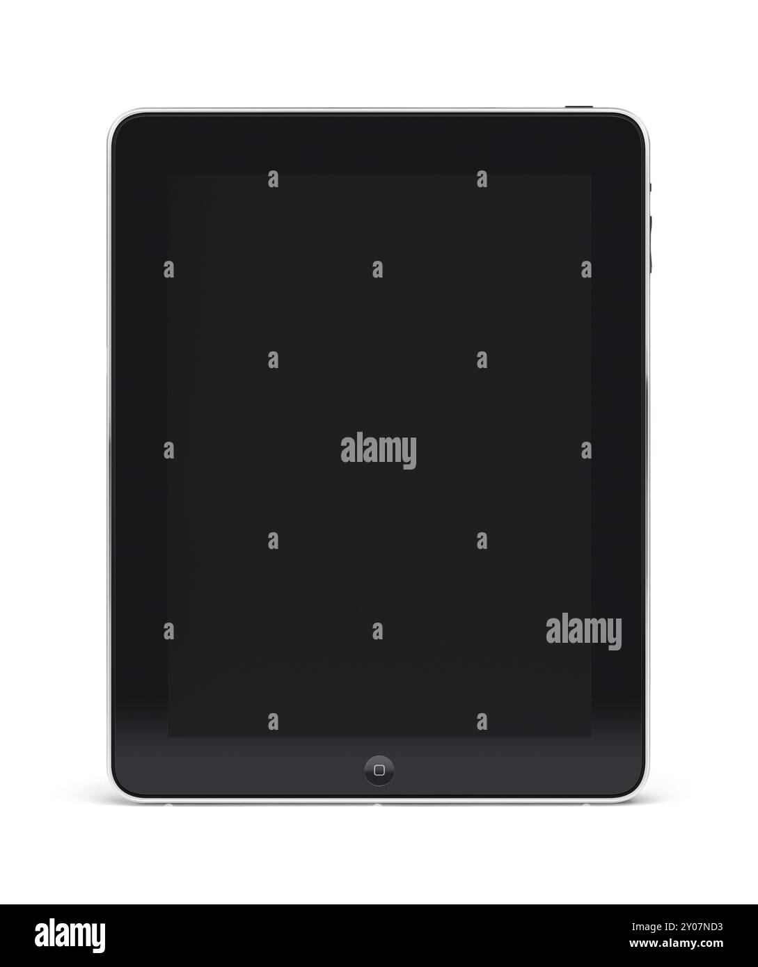 Apple iPad tablet with clear screen isolated with clipping path on ...