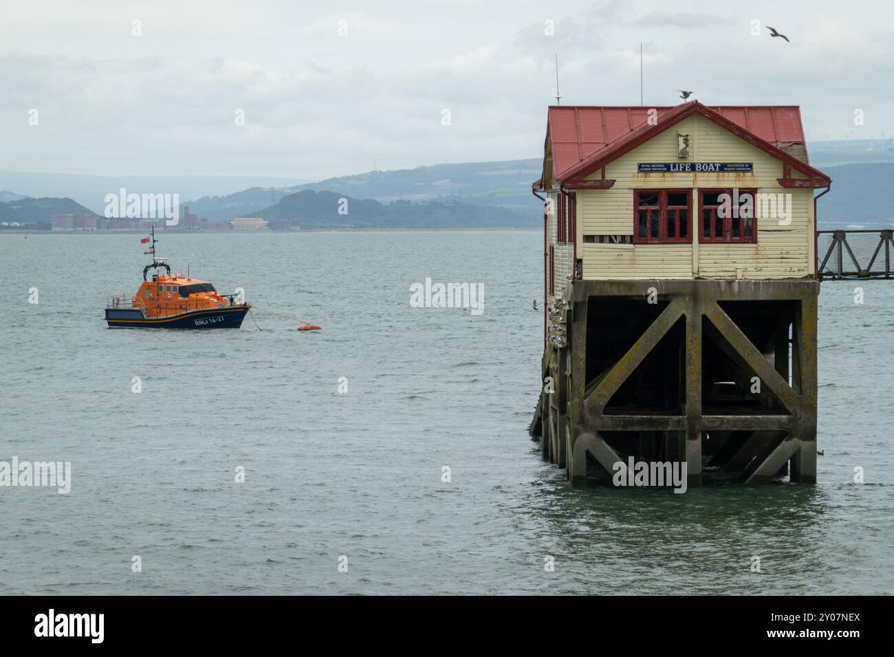 Mumbles RNLI Lifeboat, Mumbles Head, Swansea, Wales Stock Photo - Alamy