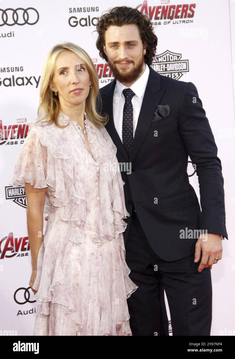 Sam Taylor-Johnson and Aaron Taylor-Johnson at the World premiere of ...