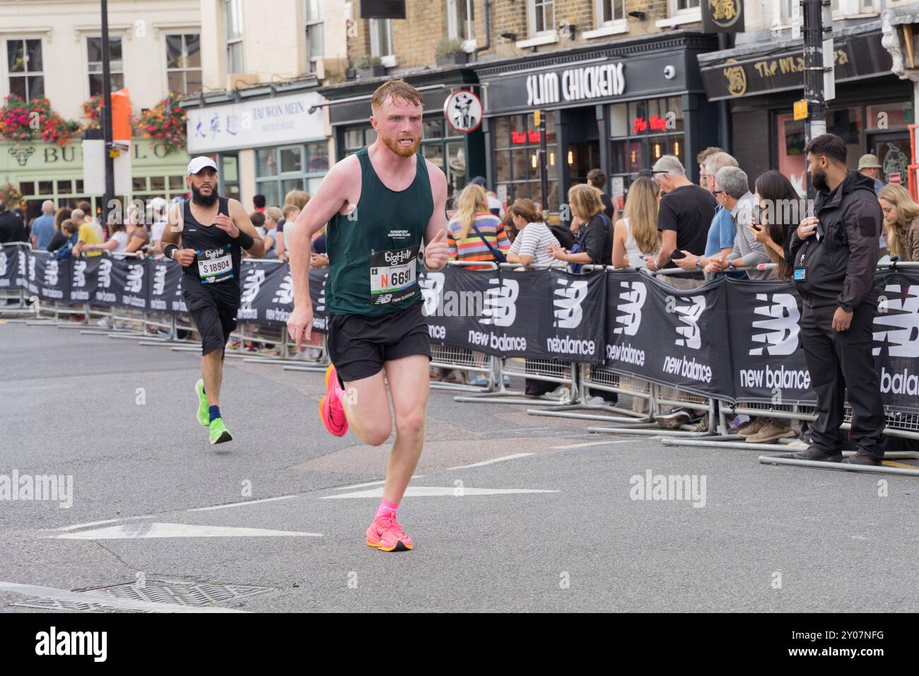 London, UK, 1st September 2024: Runner numbers N6691 among other ...