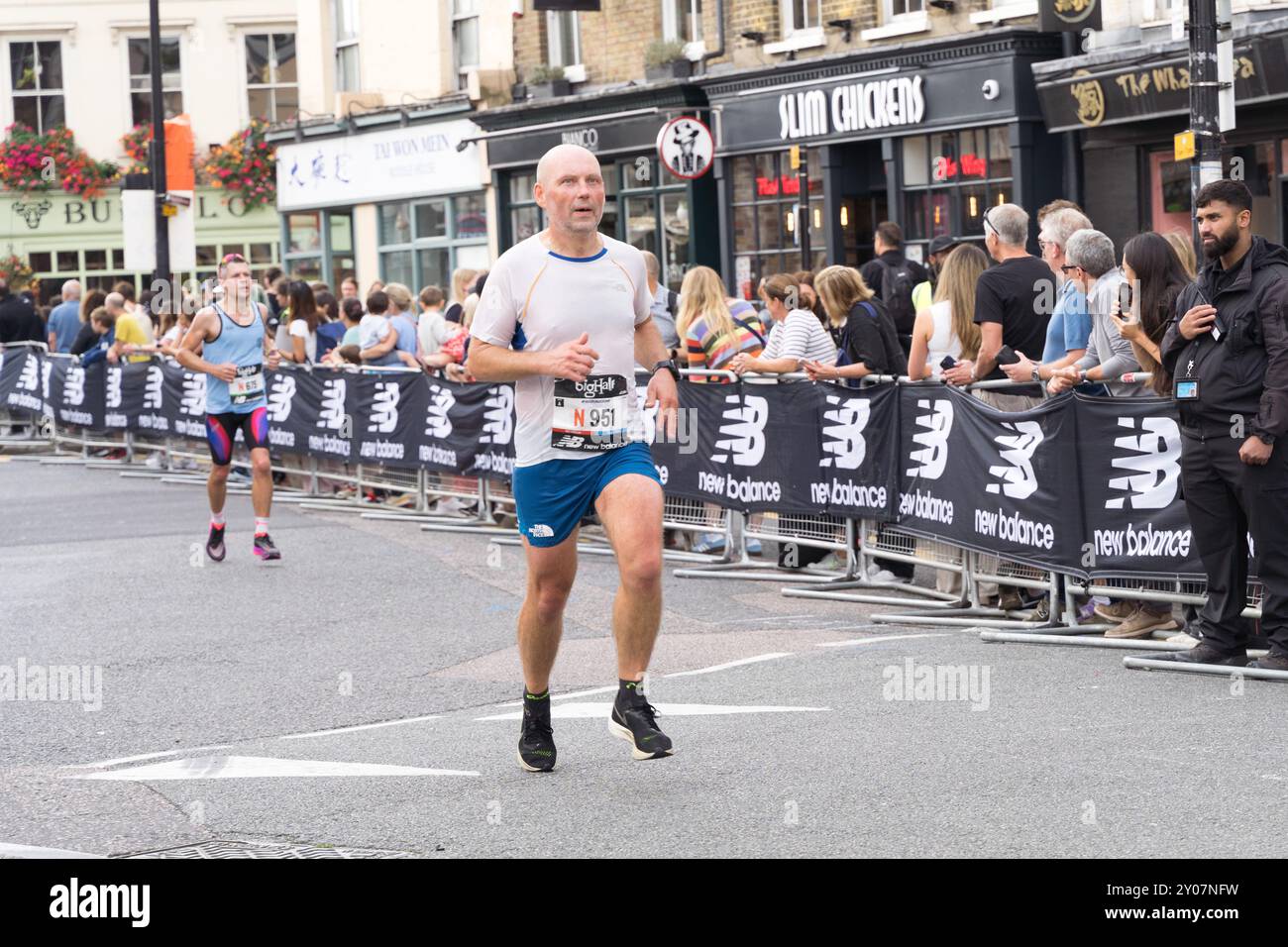 London, UK, 1st September 2024: Runner numbers N951 among other runners ...