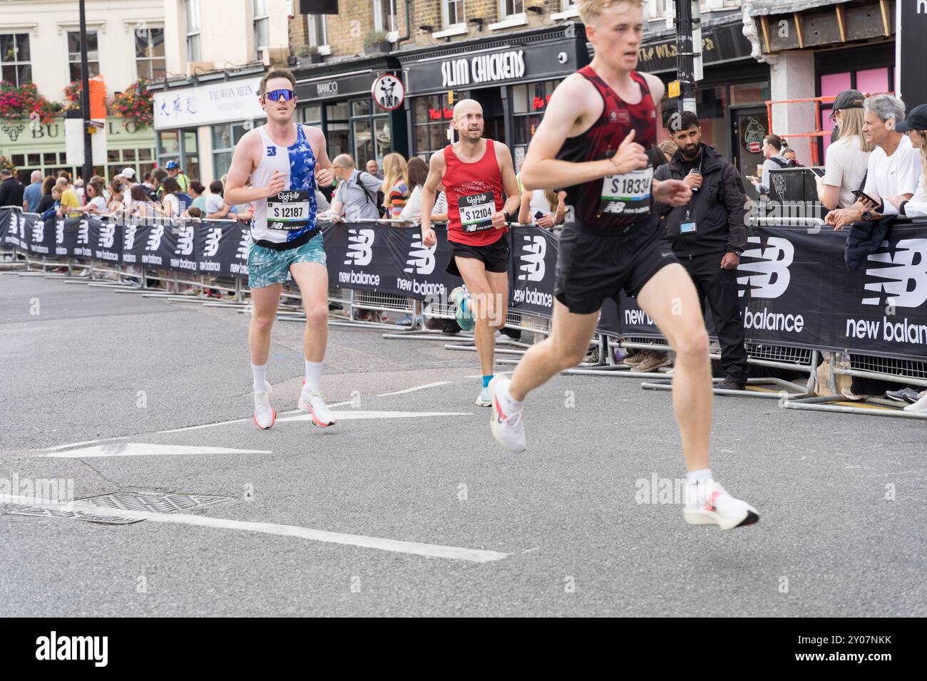 London, UK, 1st September 2024: Runner numbers S12104 among other ...
