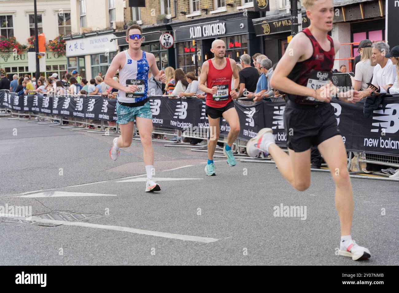 London, UK, 1st September 2024: Runner reaching the final 100 meters at ...