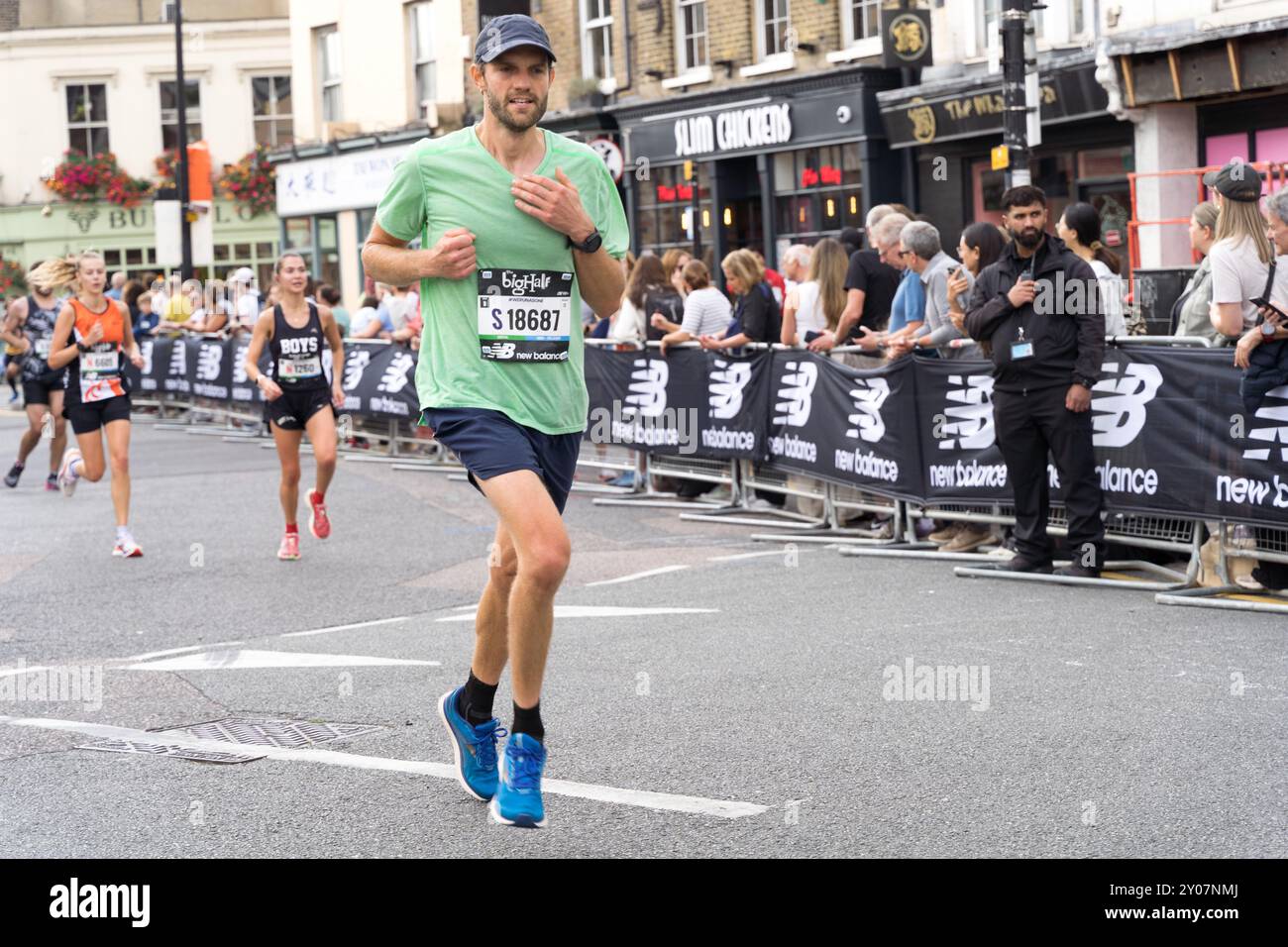 London, UK, 1st September 2024: Runner numbers S18687 among other ...