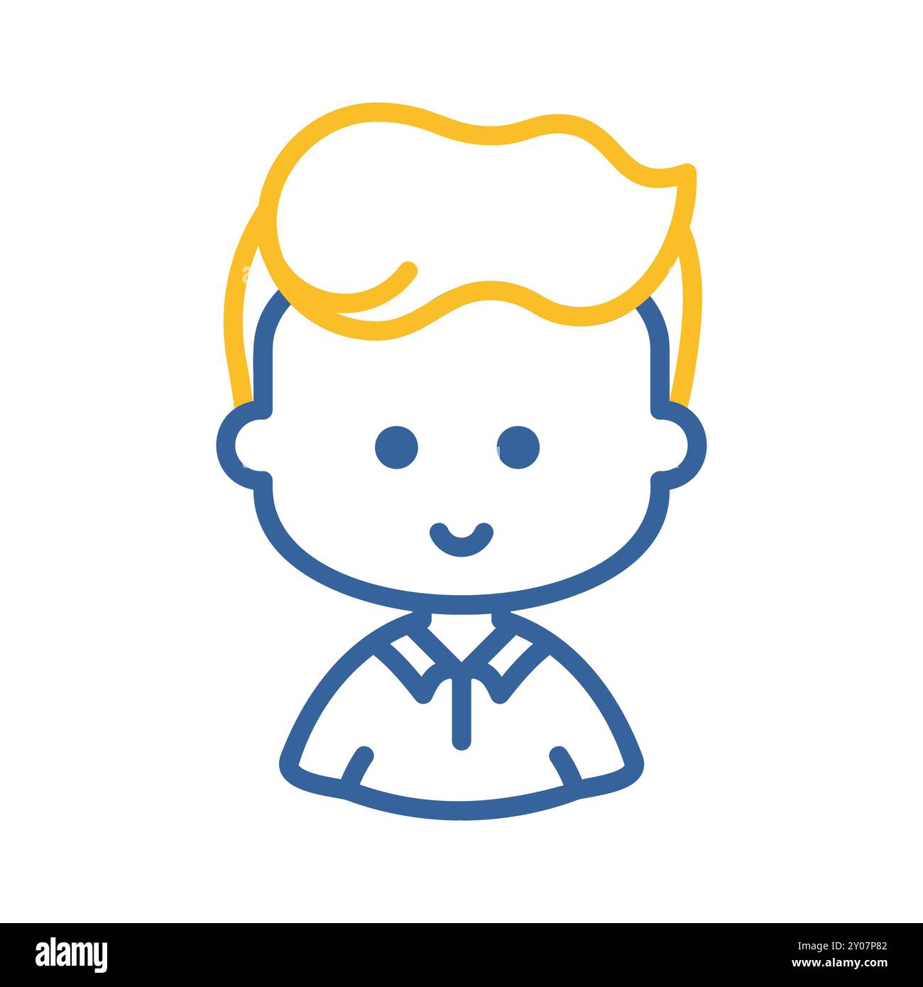 Man boy character face avatar vector icon. Avatar character portrait ...
