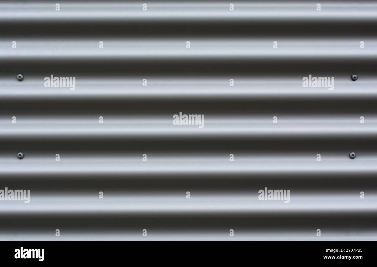 Corrugated sheet metal facade on an office building Stock Photo - Alamy